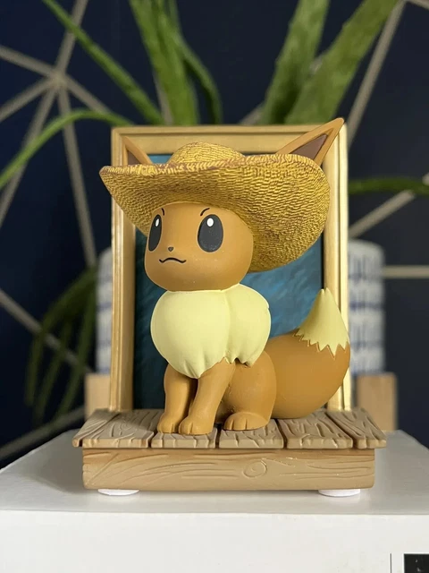 POKEMON X VAN Gogh Eevee with Straw Hat Self Portrait Figure ...
