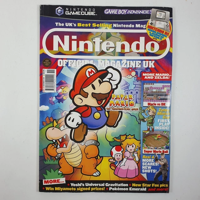 NINTENDO OFFICIAL MAGAZINE Issue 146 Paper Mario Cover Nov 2004 £9.99 ...