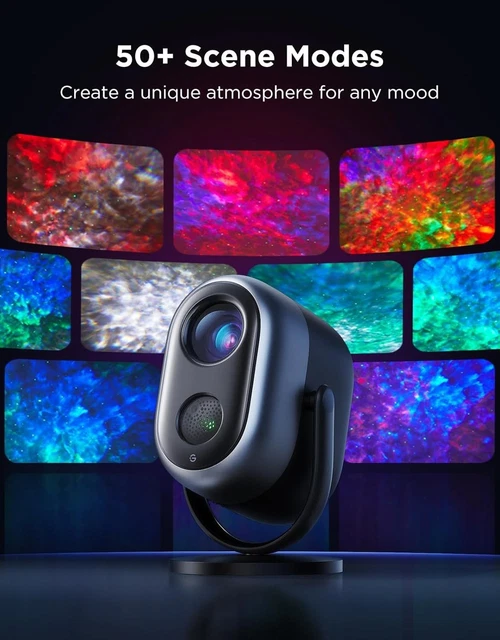 STAR PROJECTOR LIGHT LED, RGBW 7-Zone Nebula Effect Light Projector ...
