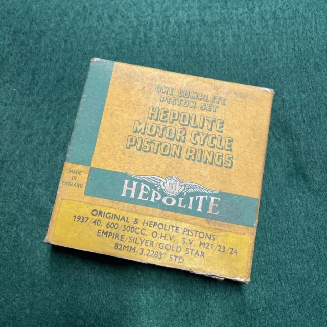 BSA GOLD STAR M21 M23 M24 Pre War Piston Rings 82mm STD 5040 Hepolite ...