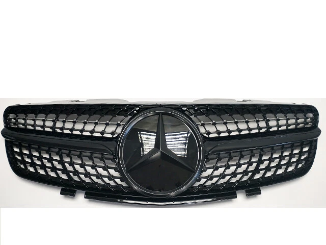 MERCEDES R230 SL AMG Style grille grill MATT BLACK 2002 - 2006 £179.95 ...