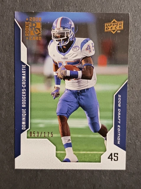 CARTE RECRUE DOMINIQUE Rodgers-Cromartie RC 2008 NFL Draft Edition bronze #/175 EUR 4,54 ...
