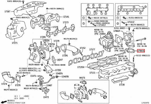 GENUINE FORTUNER KUN61 Hiace KDH200 1KD 2KD EGR Valve Connector Pipe ...