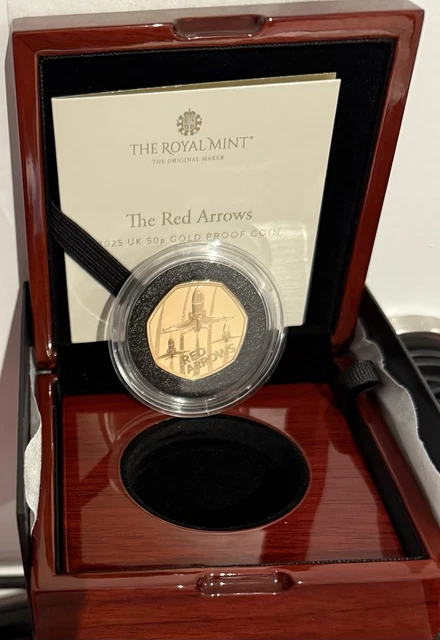 2025 THE RED Arrows 50p Gold Proof Coin FREE POSTAGE 0.00 - PicClick UK
