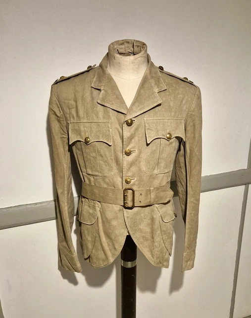 WW2 BRITISH ARMY Officer Cameron Highlander Desert Khaki Drill Cutaway ...