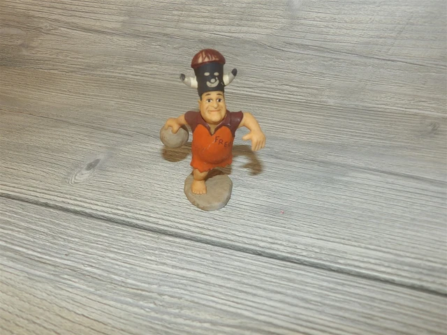 VINTAGE FRED FLINTSTONE Water Buffalo Bowler Bowling Figure Hanna Dakin ...