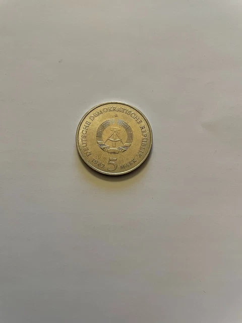 5MARK DDR- NEUSILBER - 150. von J.W. von Goethe 1982 EUR 6,00 - PicClick DE