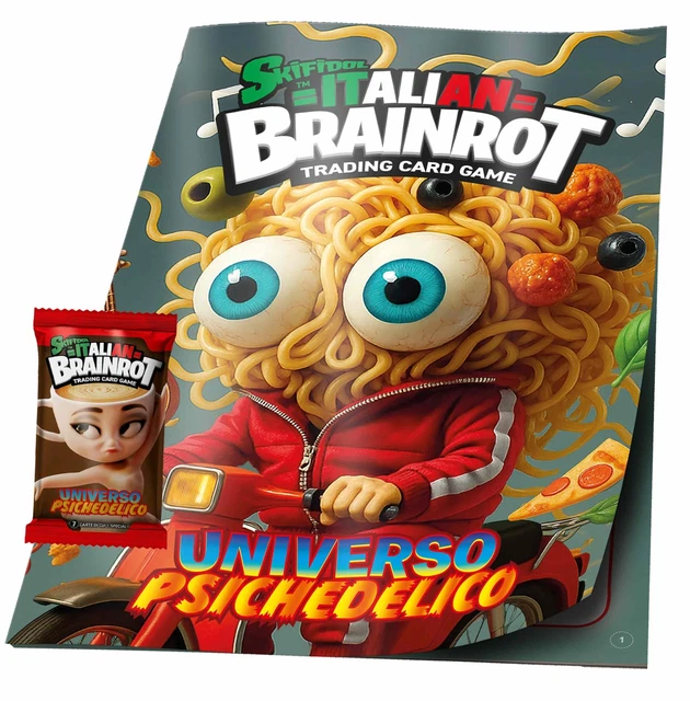 ALBUM 1 BUSTINA Di Card Skifidol Italian Brainrot Universo Psichedelico ...