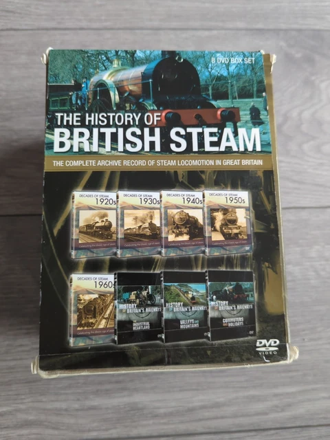 THE HISTORY OF British Steam 8 DVD Box Set Steam Locomotion in Great ...