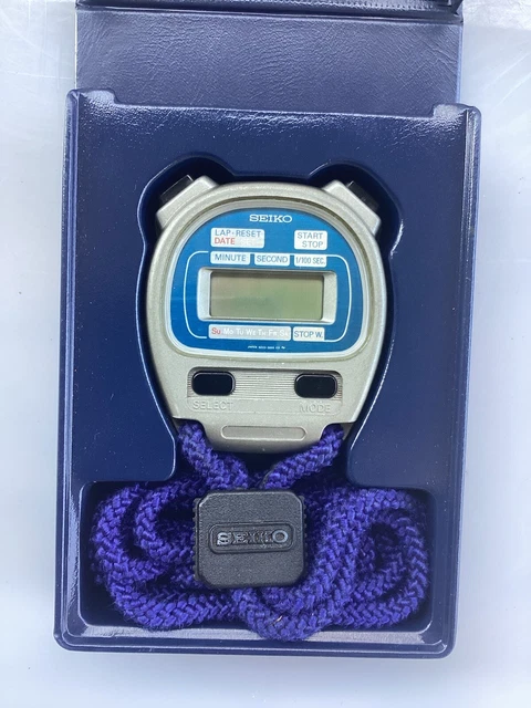 VINTAGE SEIKO DIGITAL S023 5000 Stopwatch In Original Box (Untested) £ ...