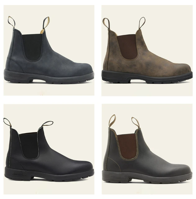 NEW BROWN NUBUCK Leather Australian Chelsea Boots Black and brown ...