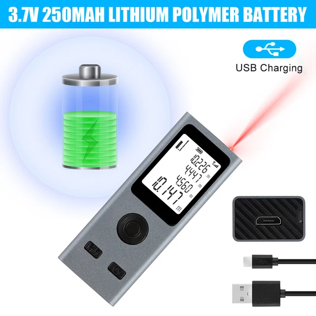 ELECTRONIC LASER RANGEFINDER Protractor Digital Inclinometer Angle ...