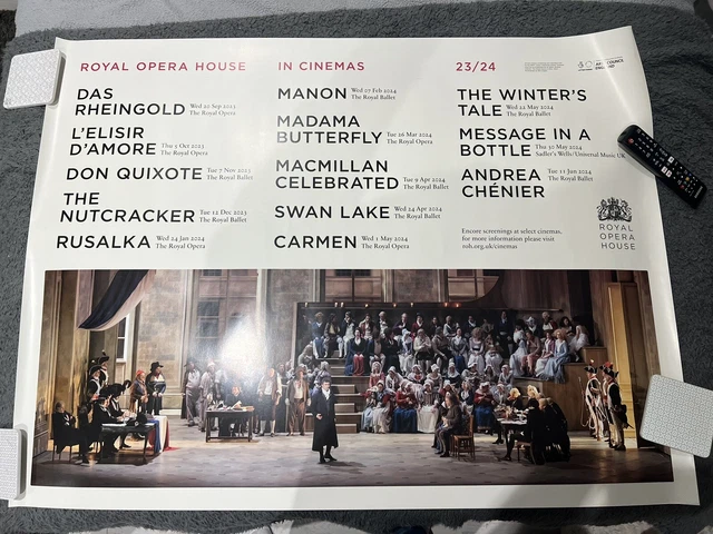 ROYAL OPERA HOUSE 2023/2024 Cinema Beamback Schedule Quad Poster 30 x ...