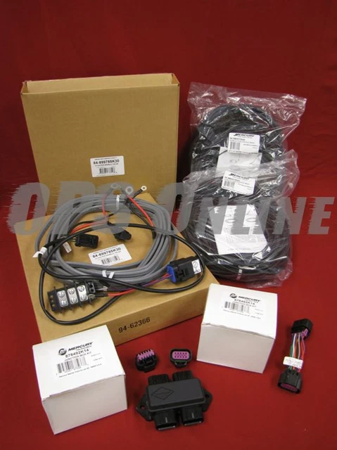 NEW MERCURY DUAL Console DTS Rigging Kit without Binnacle Controller ...