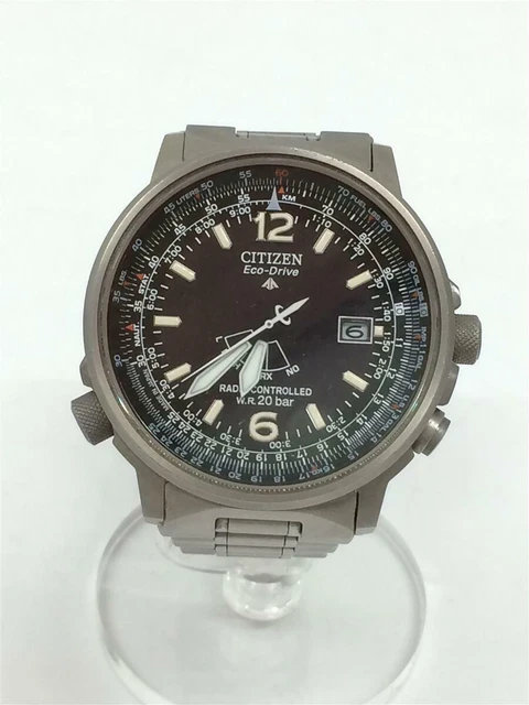 CITIZEN PROMASTER DURATECT Solar Titanium Titanium Silver Wristwatch ...