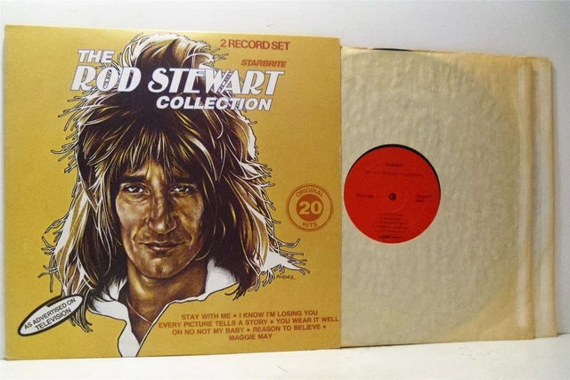 ROD STEWART THE collection 2X LP EX-/EX TVLP 77032 vinyl, greatest hits ...