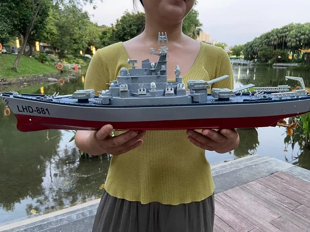 REMOTE CONTROL TWIN Motor Boat RC Navy Destroyer Battle Ship Yacht ...