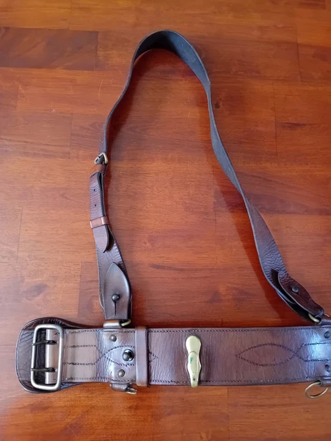 ORIGINAL WW1 / WW2 Named British Army Officer's Sam Brown Col.F.W ...