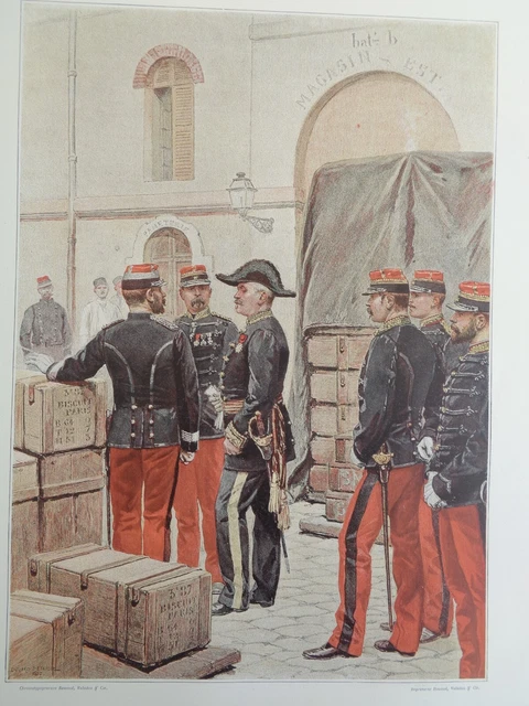 EDOUARD DETAIL ADMINISTRATION Military Engraving Board Army Uniform £20 ...