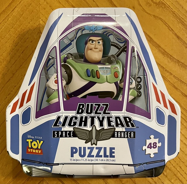 DISNEY PIXAR TOY Story Buzz Lightyear Space Ranger Tin With 48-Piece ...