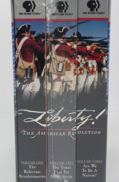 LIBERTY! AMERICAN REVOLUTION PBS Series Set of 3 VHS Videos New Sealed ...