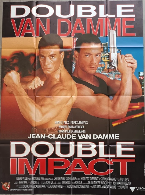 JEAN CLAUDE VAN Damme/Double Impact/Affiche Originale 120X160 Cm ...