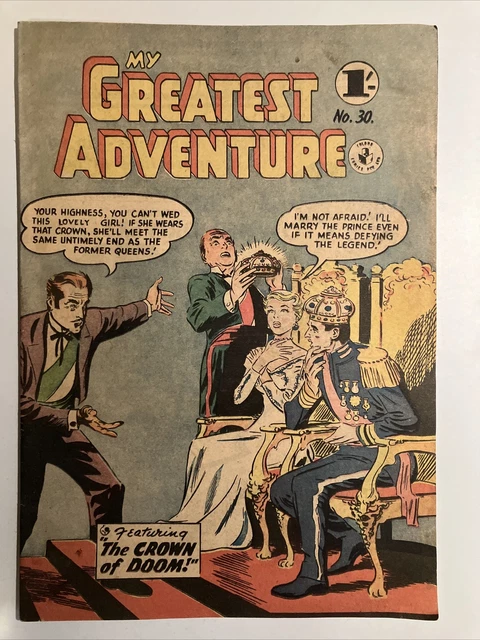 RARE VINTAGE AUSTRALIAN Comic - My Greatest Adventure, 1957 - Colour ...