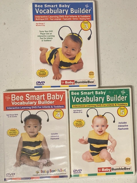 BEE SMART BABY Vocabulary Builder Volume 3, 4,5 DVD £11.66 - PicClick UK