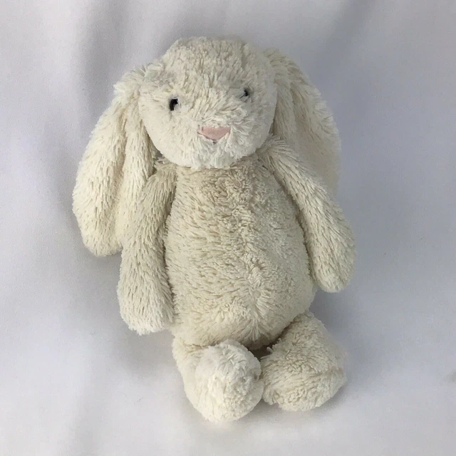JELLYCAT LONDON JELLY Cat BASHFUL Ivory Cream Plush Bunny Rabbit 12 ...