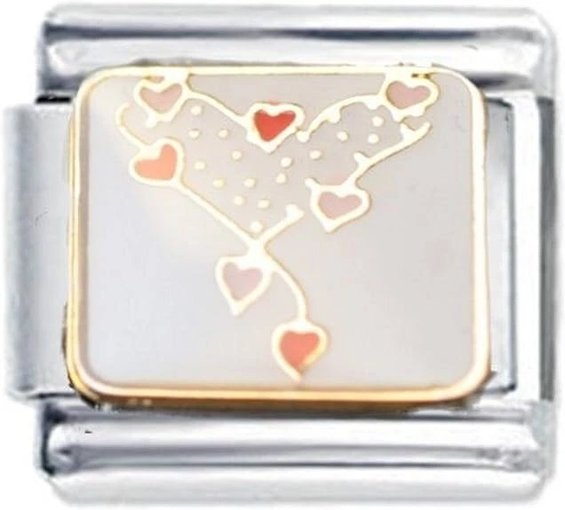 HEART OF HEARTS - Daisy CHARM For 9mm Italian Modular charm bracelets £ ...