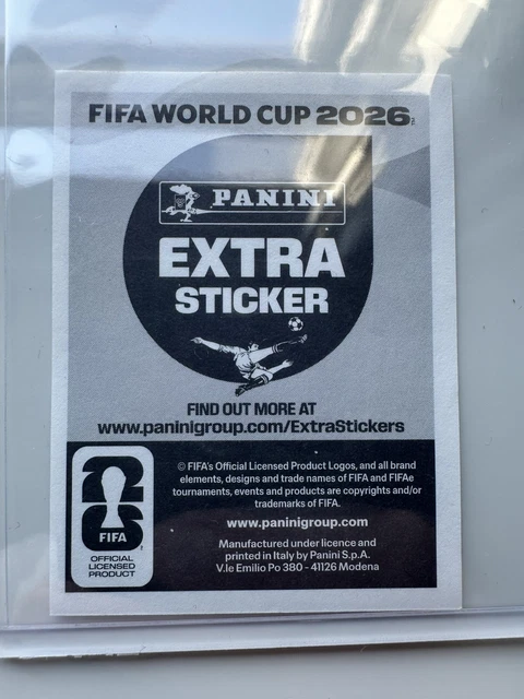 CRISTIANO RONALDO GOLD Extra Sticker Panini World Cup 2026 £119.99 ...