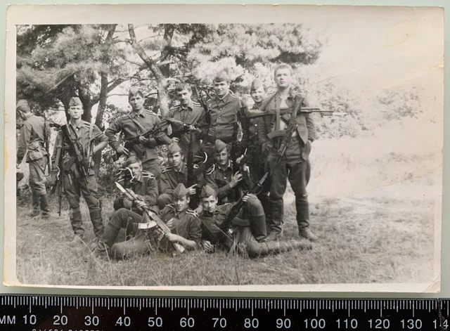 1950S HANDSOME SOLDIERS AK-47 Kalashnikov Rifle Military Men USSR ...