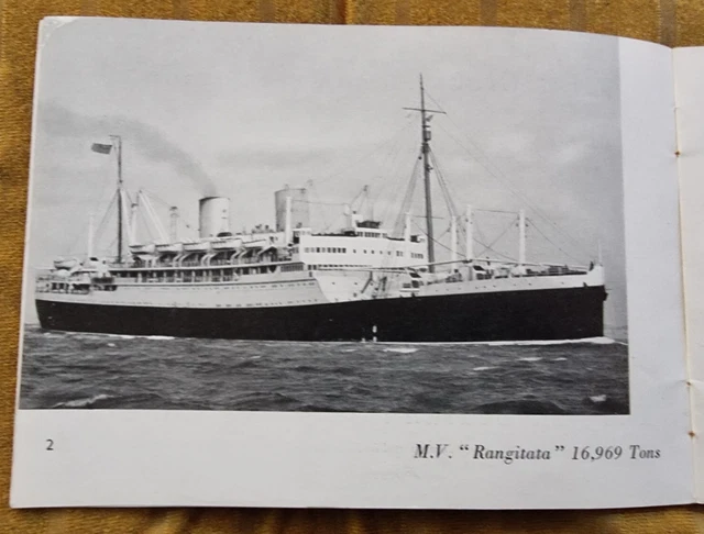 1930'S RANGITIKI & Rangitata New Zealand shipping co 1st class ...