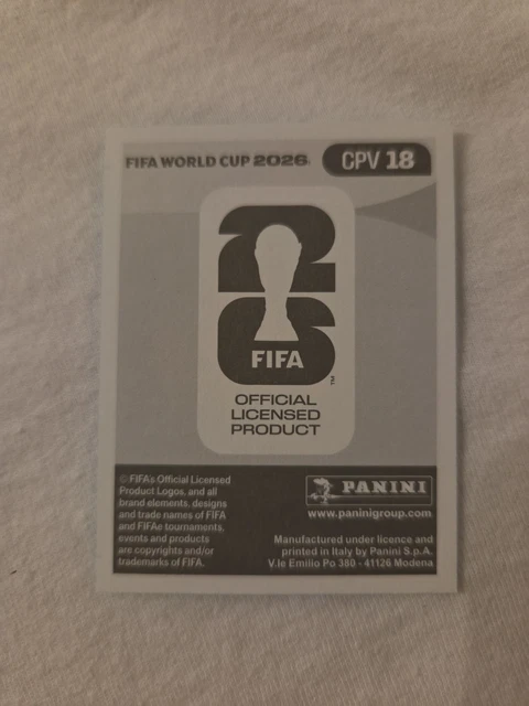 PANINI FIFA WORLD CUP 2026 - Sticker No CPV 18 - DAILON LIVRAMENTO £0. ...