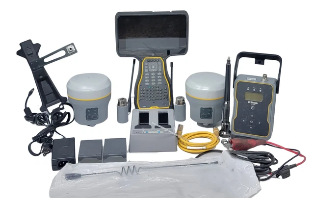 COMPLETE TRIMBLE R10 Base & Rover UHF GNSS Surveying Kit with TSC7 ...