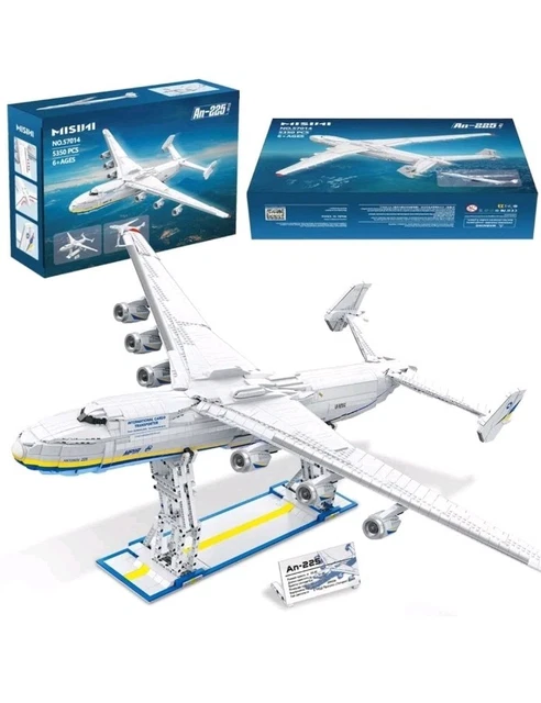 MISINI 57014 TECHNIK 1/84 Antonov An-225 Mriya Klemmbausteine Bausatz ...