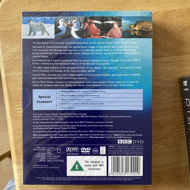 DAVID ATTENBOROUGH BOX Set DVD Bundle, Planet Earth, Blue Planet, In ...