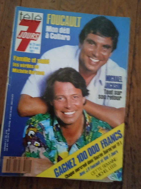MAGAZINE TÉLÉ 7 jours de 1987 - Michel Leeb, Jean-Pierre Foucault EUR 5,00 - PicClick FR