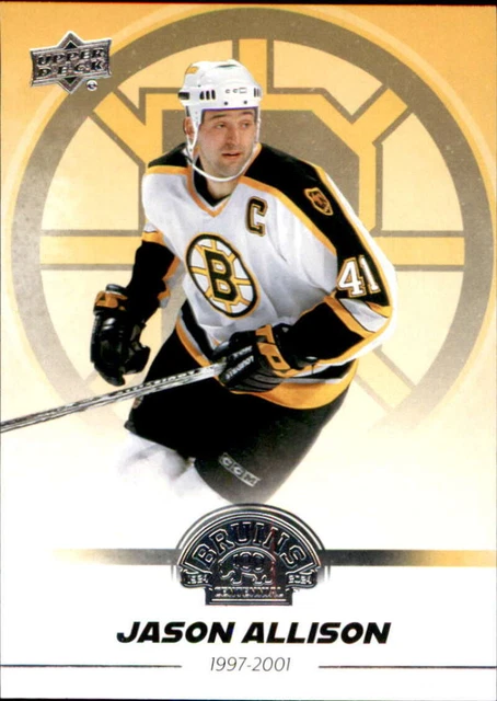 2023-24 PONT SUPÉRIEUR Boston Bruins centenaire #48 Jason Allison ...