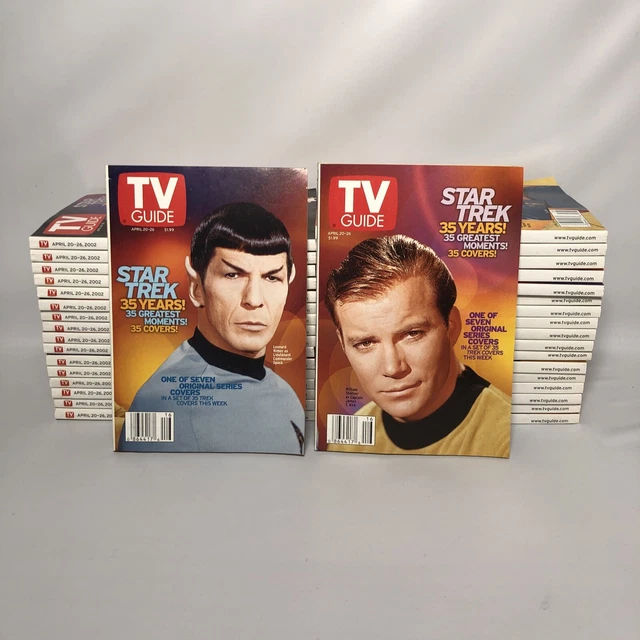 TV GUIDE STAR Trek 35 Years! Complete Set of 35 Covers 04/20/2002 - In ...