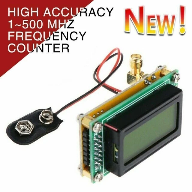 HIGH ACCURACY 1~500 MHz Frequency Counter RF Meter Tester Module For ...