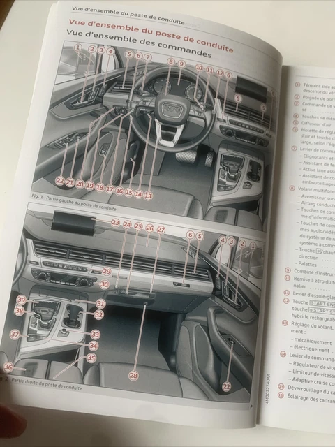 MANUEL NOTICE D Utilisation Audi Q7 EUR 50,00 - PicClick FR