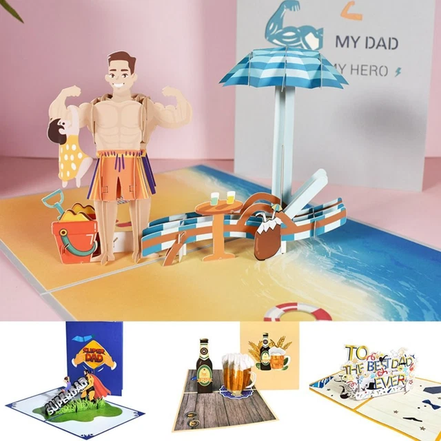 ENVELOPE FOR DAD Greeting Card Happy Fathers Day Card Handmade Gift 3D ...