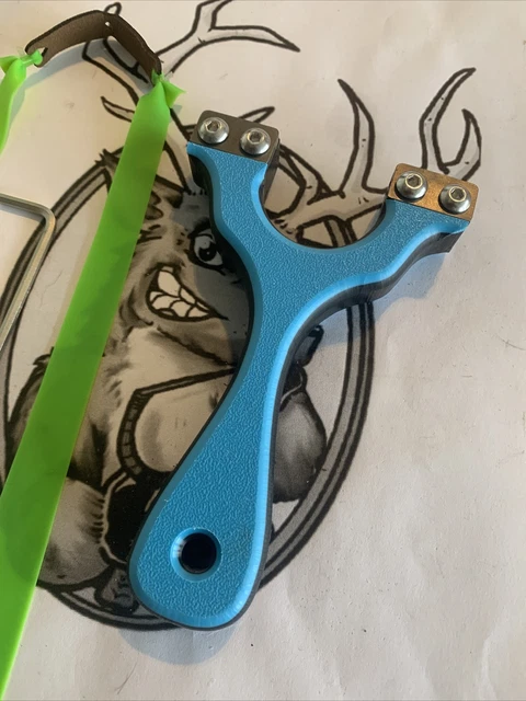 LEIGHTONS CATTYS HDPE Clipped Frame Hunting Catapult Slingshot 85mm ...