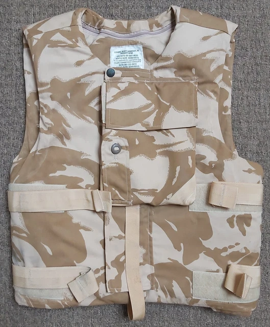 BRITISH ARMY ECBA Combat Body Armour 190/108 Desert DPM Military ...