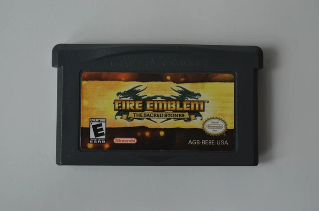 NINTENDO GBA GAME Boy Advance FIRE EMBLEM THE SACRED STONES Game & Case ...