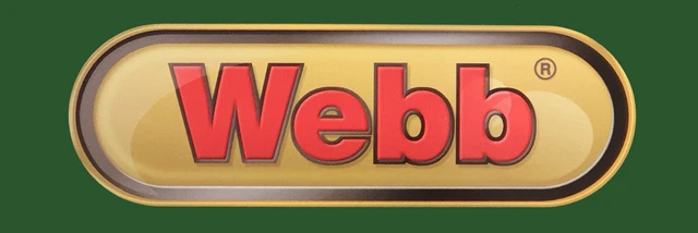 WEBB SHREDDER MOWER Sticker Label Decal 138x45mm Self-Adhesive Water ...