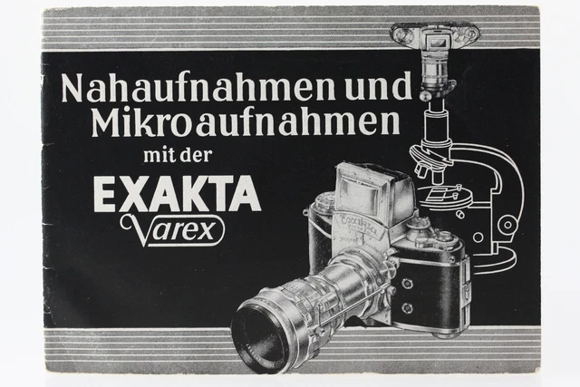 BROCHURE EXAKTA VAREX Nahaufnahmen Mikroaufnahmen Magazine EUR 19,16 ...