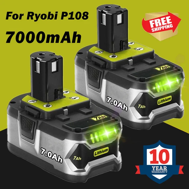 2X BATTERY 18V 9AH For Ryobi One+Plus P108 Lithium RB18L50 RB18L40 P104 ...