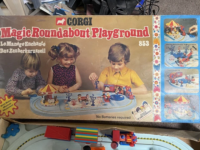 VINTAGE CORGI 853 Gift Set MAGIC ROUNDABOUT PLAYGROUND £250.00 - PicClick UK